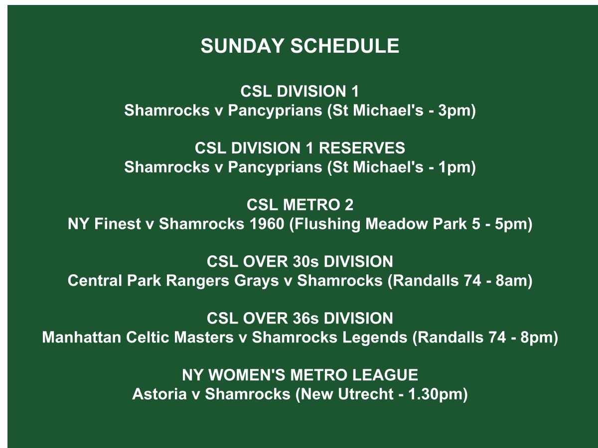 Five-game countdown begins with visit of Pancyprians | NY Shamrock SC